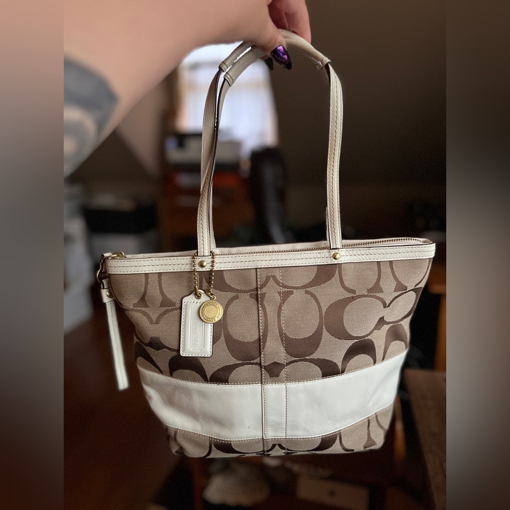 Coach Signature Jacquard Purse-12429 - Gem